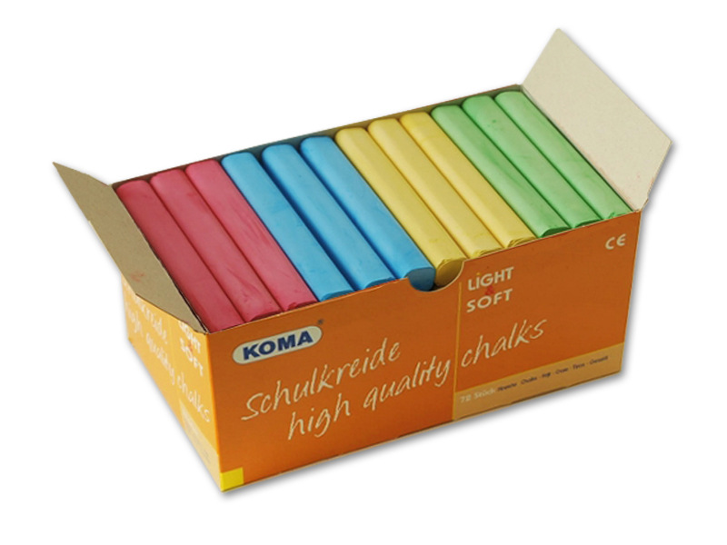 Staubarme Kreide (4-farbig, 72 Stck.)
