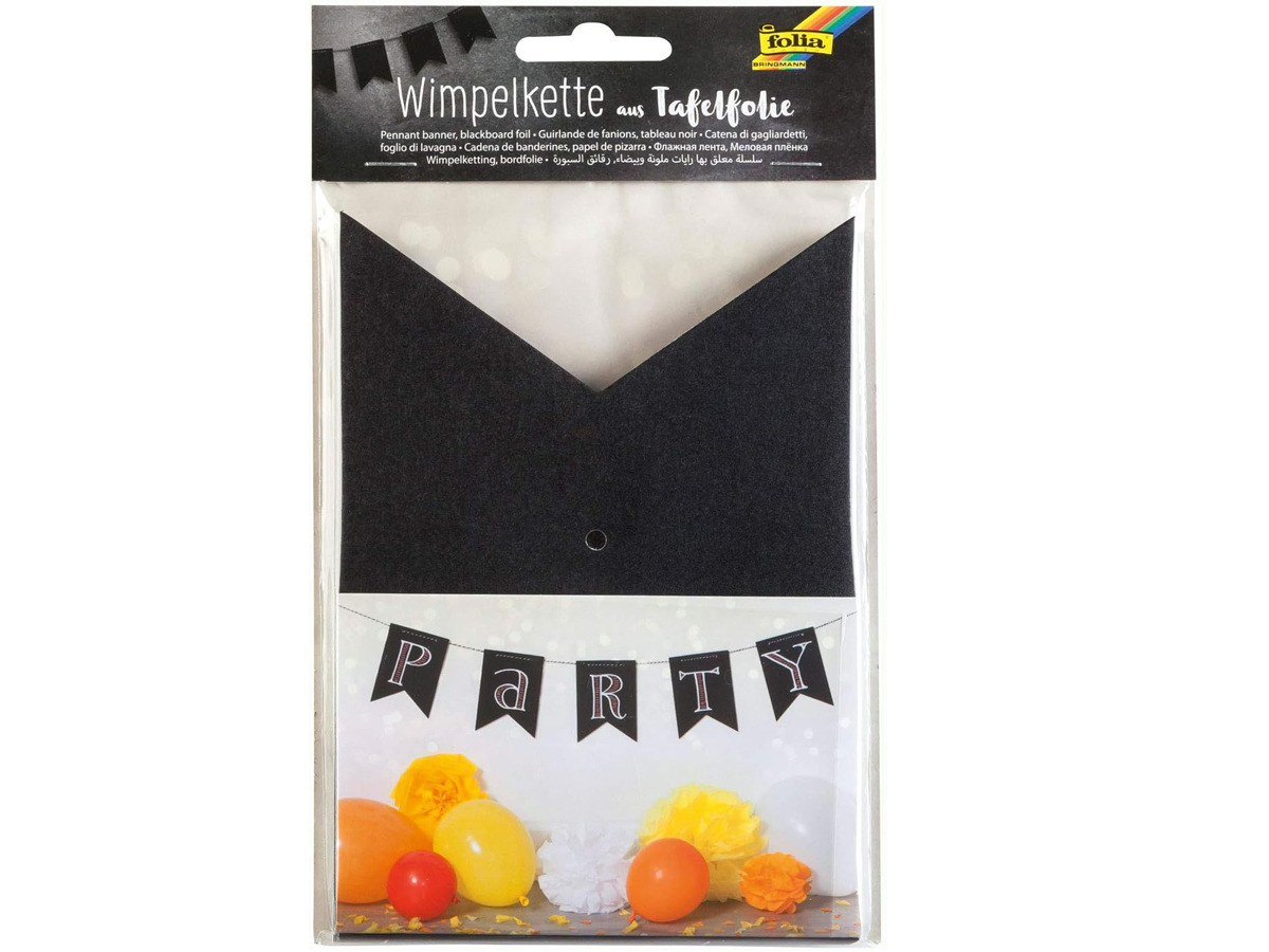 Wimpelketten aus Tafelfolie