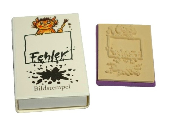 Lehrerstempel "__ Fehler!" (Motiv: Fehlerteufelchen)