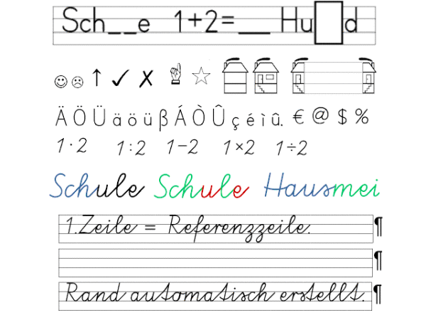 Schulschriftenpaket für die Grundschule (Windows-Version) Schullizenz